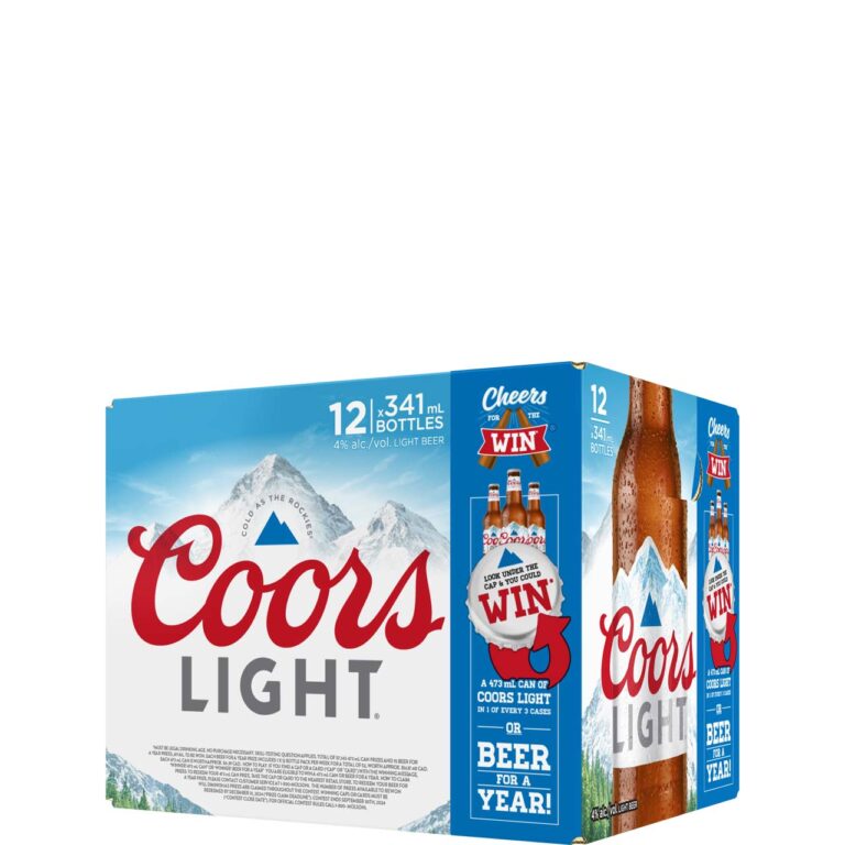 Coors Light 12 Pack Bottles – Newfoundland Labrador Liquor Corporation