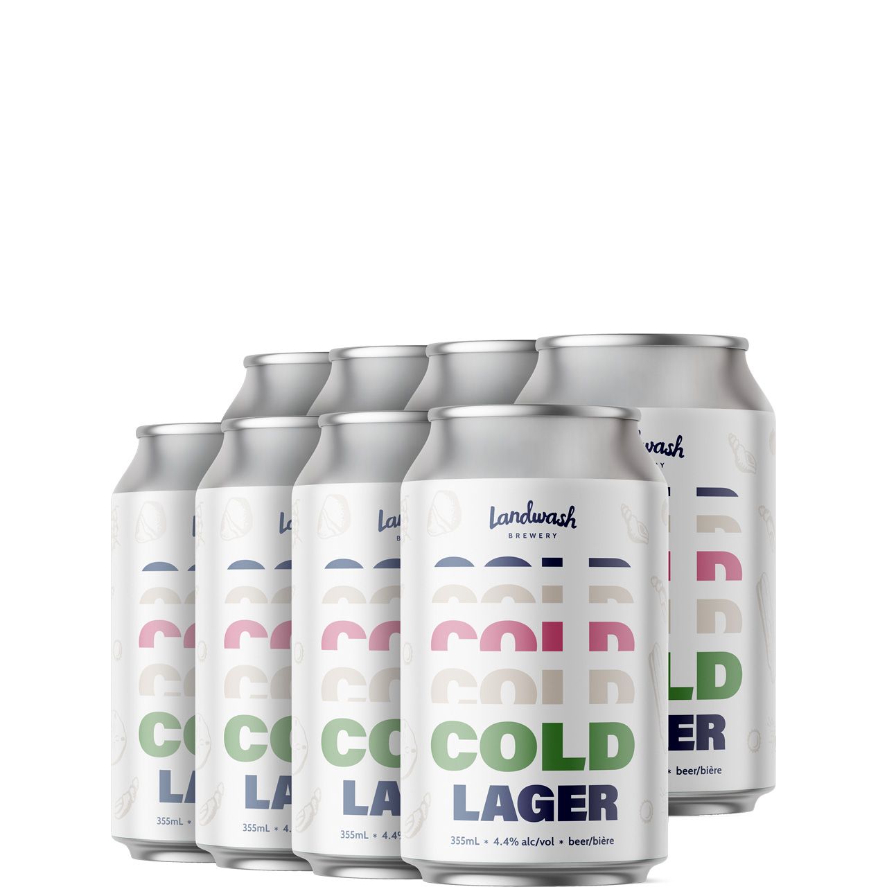 Landwash Cold Lager 8 Pack Cans – Newfoundland Labrador Liquor Corporation