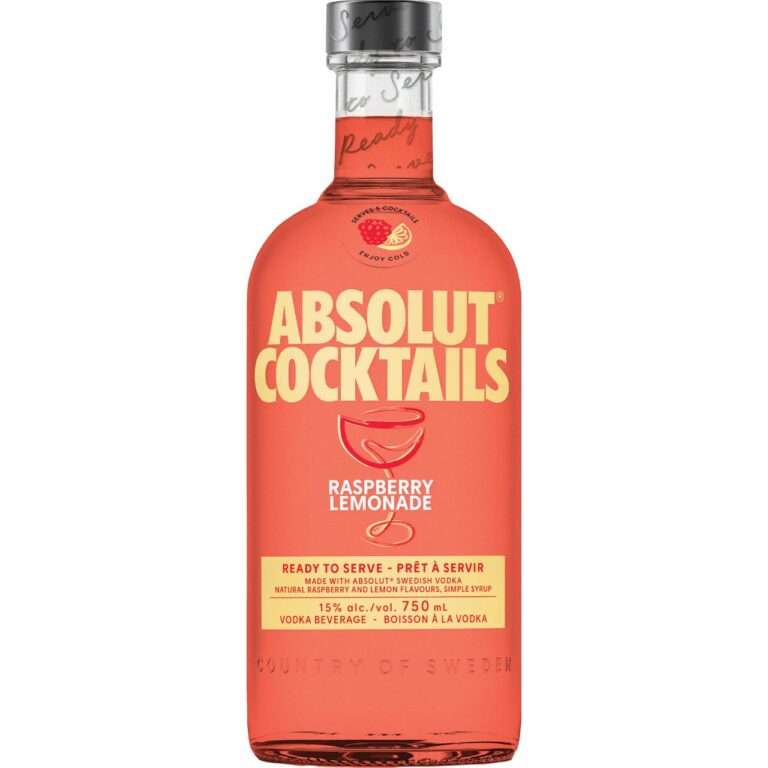 Absolut Cocktails Raspberry Lemonade – Newfoundland Labrador Liquor ...