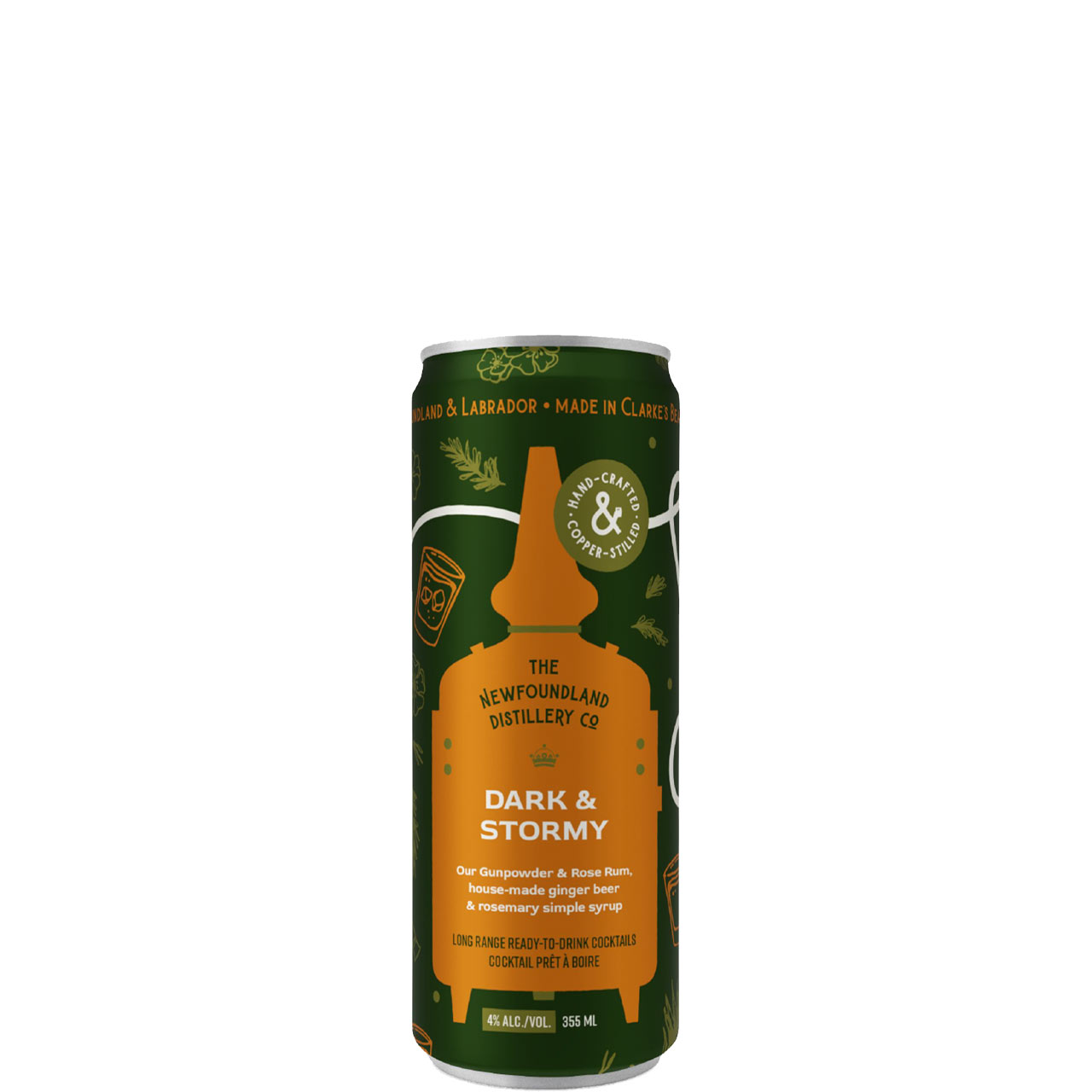 The NL Distillery Co. Dark & Stormy 4 Pack Cans – Newfoundland Labrador ...