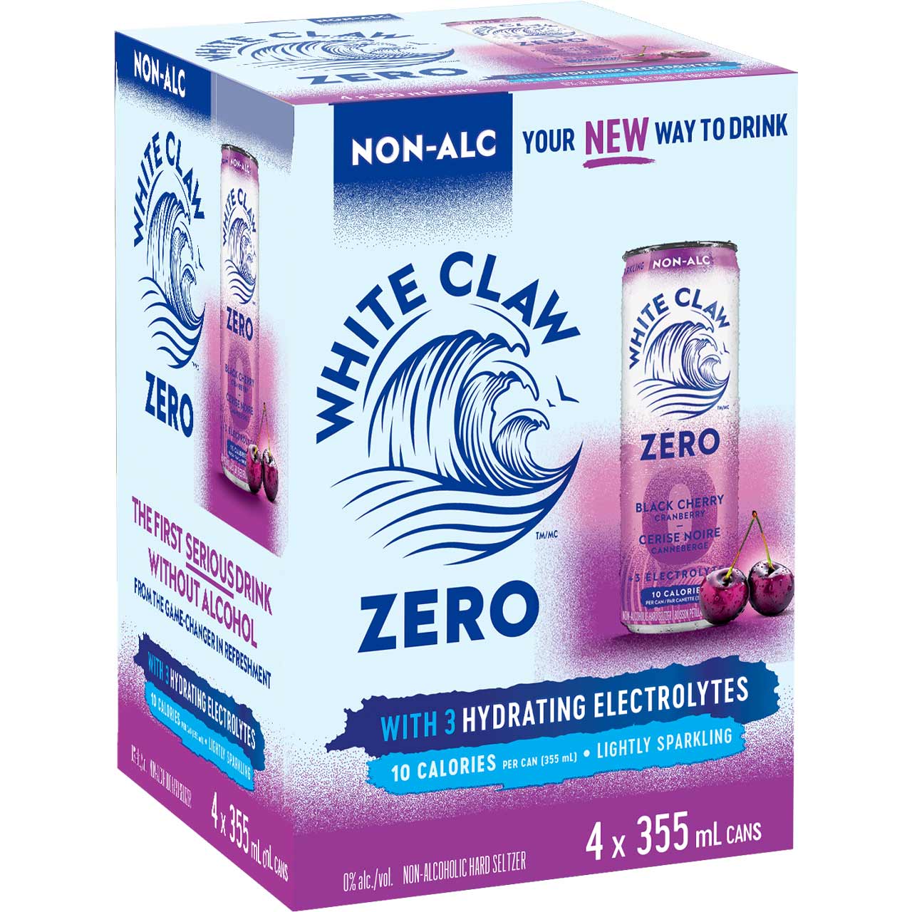 White Claw Zero Black Cherry Cran. Non-Alc 4pk – Newfoundland Labrador ...